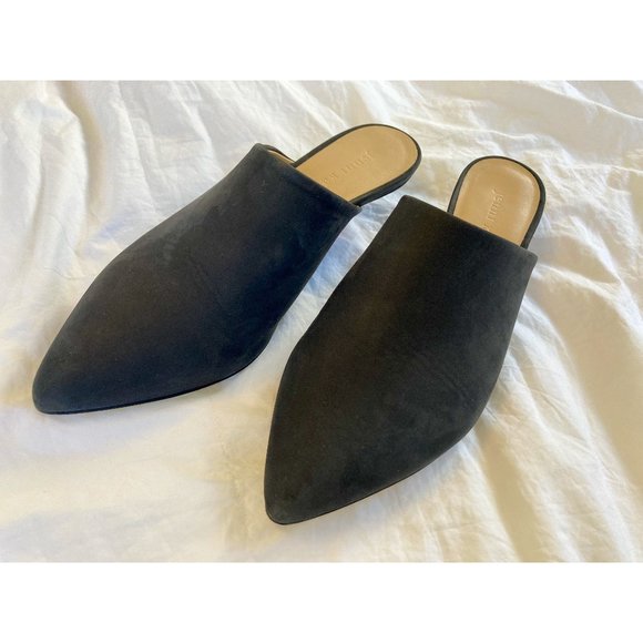 Jenni Kayne | Shoes | Jenni Kayne Oiled Leather Kitten Heel Mule In Black Eu 37 Us 7 Slip On ...